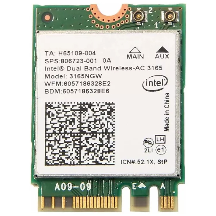 Placa Wireless Intel Dual Band 3165ngw Bluetooth Bt4.0 Mini | Shopee Brasil