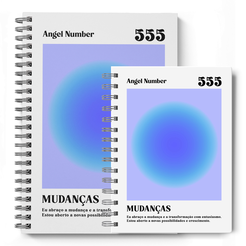 Caderno Angel Number Aura 555 Número Anjo Capa Dura | Shopee Brasil