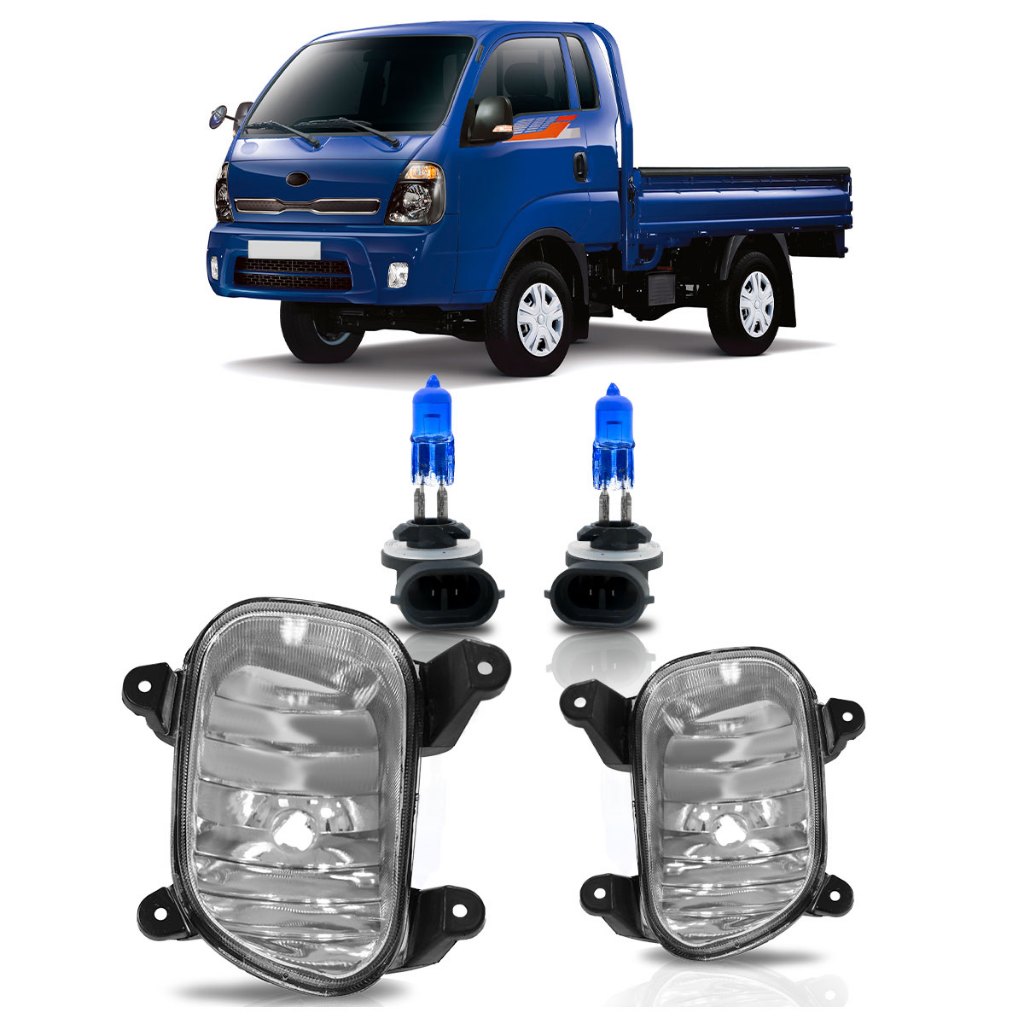 Kit Farol Milha Auxiliar Bongo 2004 2005 2006 2007 2008 2009 2010 2011 ...