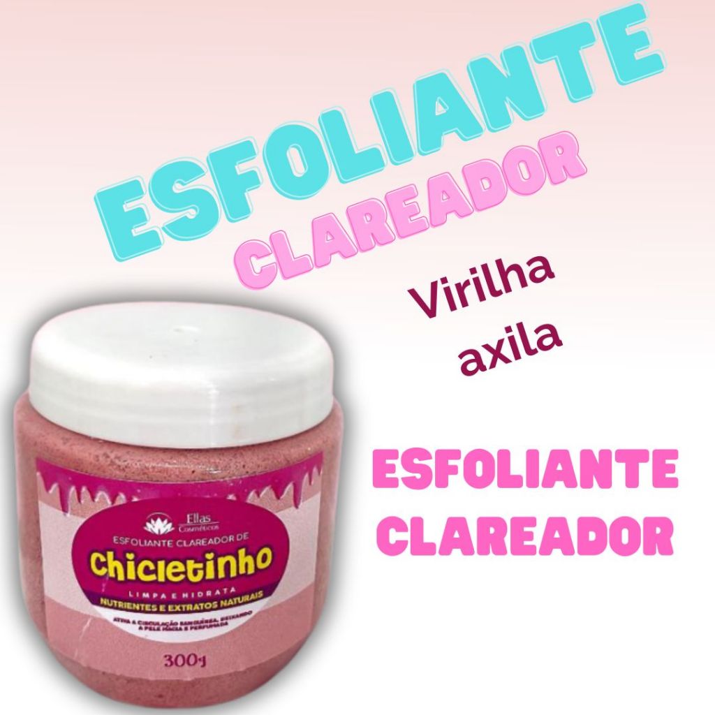 Esfoliante Com Efeito Clareador cheiro de Chiclete Natural Axila ...