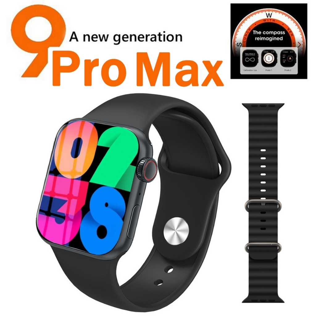2024 Novo Relógio Original 9 Smart Watch C900 pro max Men Bluetooth Chamada De Temperatura ...
