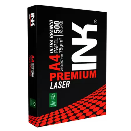 Papel Sulfite A4 INK Resma 500 Folhas para Impressão 75g | Shopee Brasil