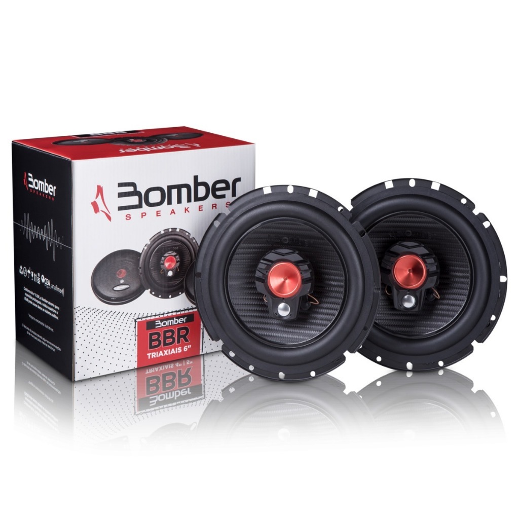 Kit Par Alto Auto Falantes Bomber 6 Polegada Triaxial 100rms | Shopee ...