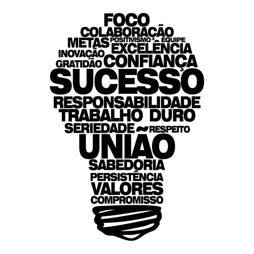 Adesivo Decorativo 95x70cm Empresa Sucesso Valores Foco | Shopee Brasil