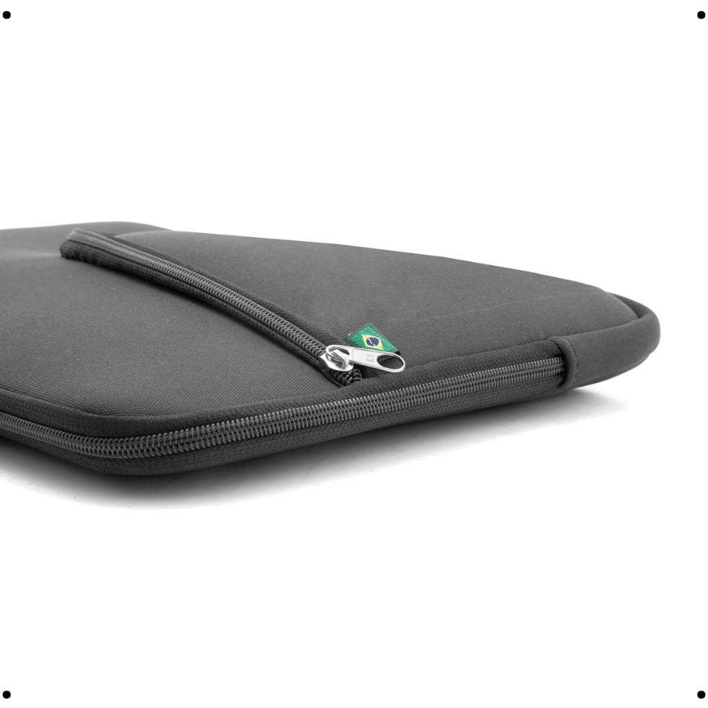 Capa Pasta Case Notebook Polegadas Com Bolso Preta Resistente ...