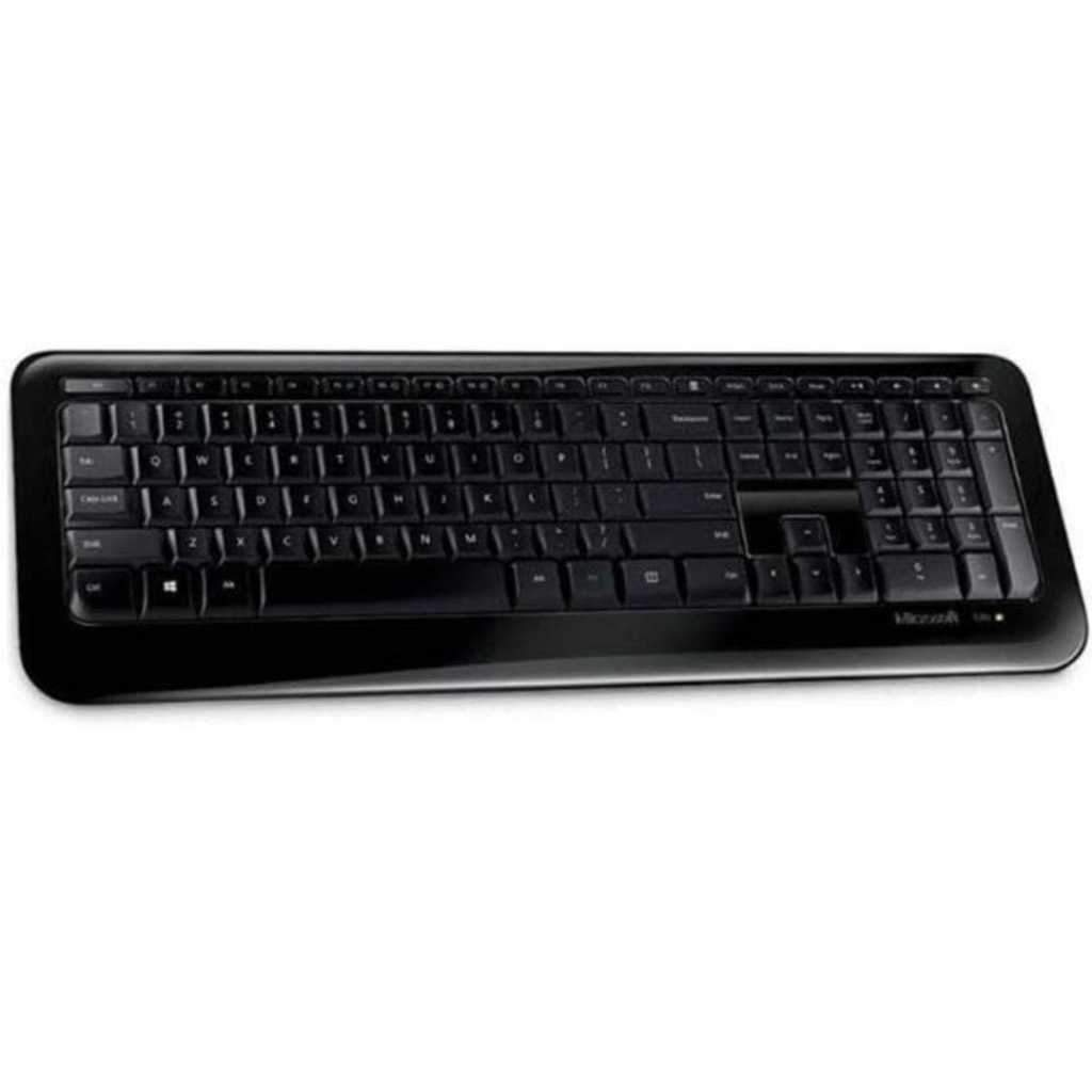 Teclado sem Fio 850 Keyboard USB Preto Microsoft sem Mouse . | Shopee ...
