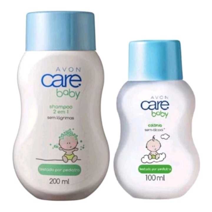 Kit Colônia Baby Care Avon 100ml + Shampoo Baby Care 2 em 1 Avon 200ml ...