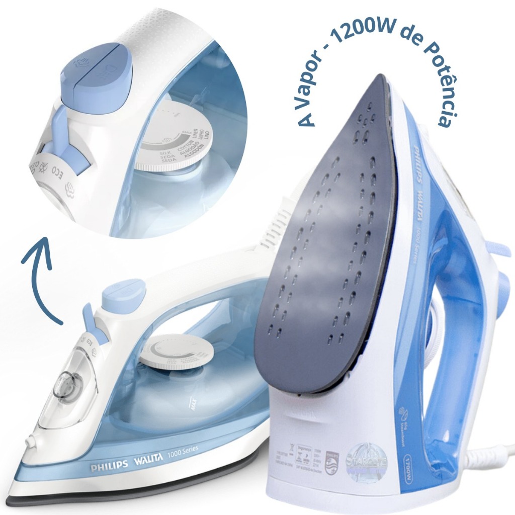 Ferro De Passar A Vapor Philips Walita Dst1050/22 - 110V | Shopee Brasil