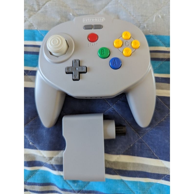 Controle Wireless N64 Retro-Bit Tribute64 2.4ghz Cinza | Shopee Brasil