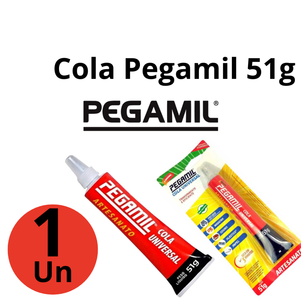 COLA UNIVERSAL PEGAMIL 51G 1 UNIDADE | Shopee Brasil
