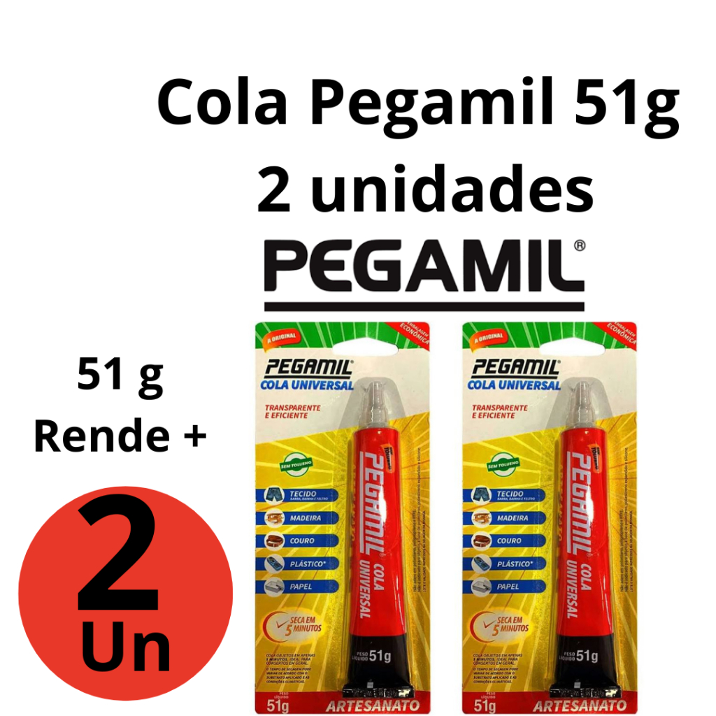 KIT COLA UNIVERSAL PEGAMIL 51G | Shopee Brasil