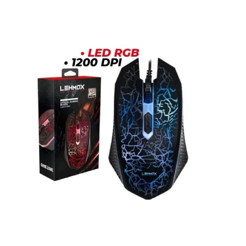 Mouse Gamer Óptico LEHMOX GT-M8 USB 4 Botões 3 Funções | Shopee Brasil