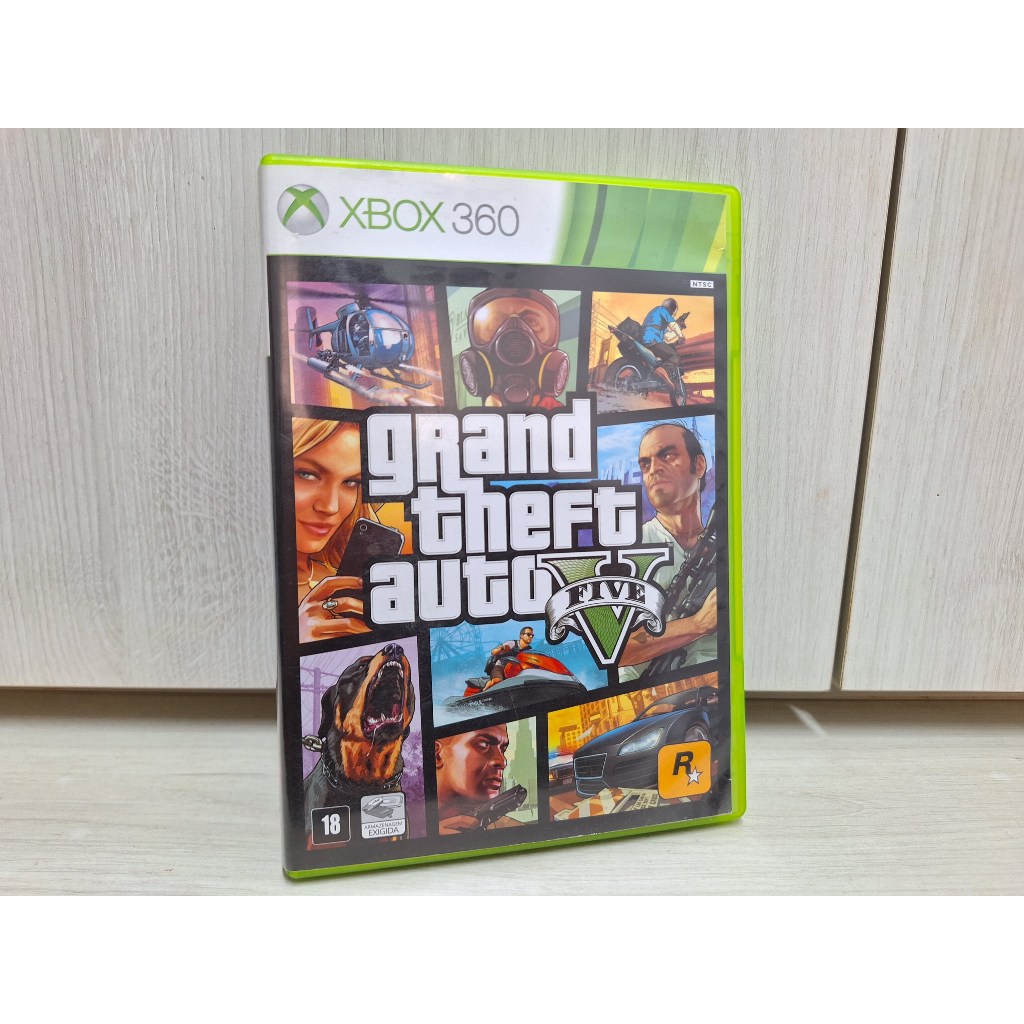 GTA 5 (ORIGINAL) (SÓ FUNCIONA EM CONSOLES BLOQUEADOS) COMPLETO COM MANUAL E MAPA (Xbox 360 ...