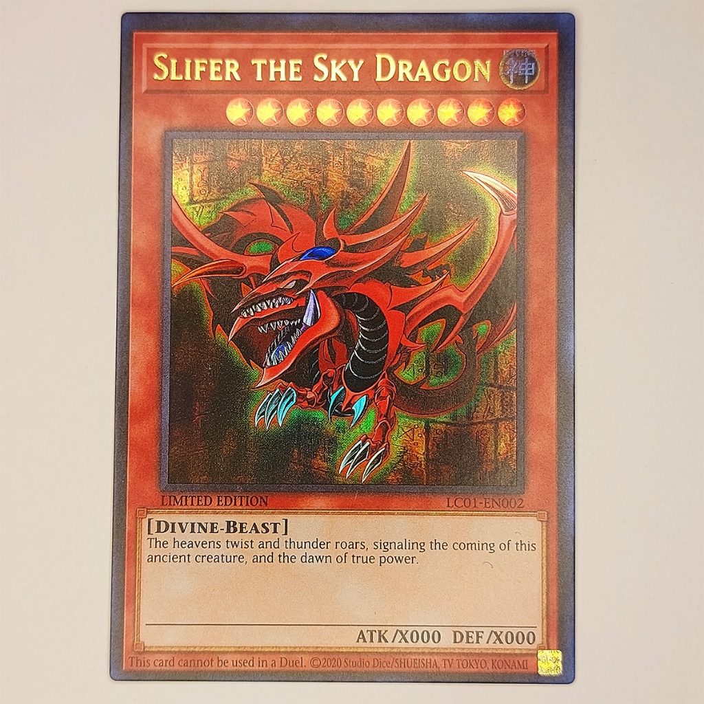 Ultra Raro Slifer, o Dragão Celeste yugioh Original | Shopee Brasil