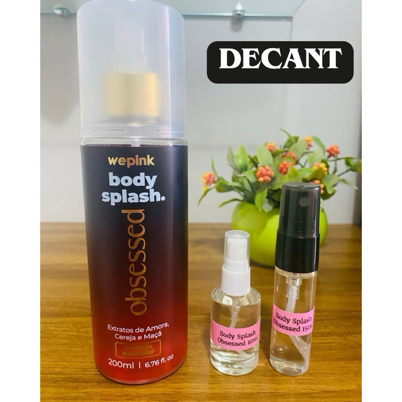 Obsessed body splash WePink 10/15ml | Shopee Brasil