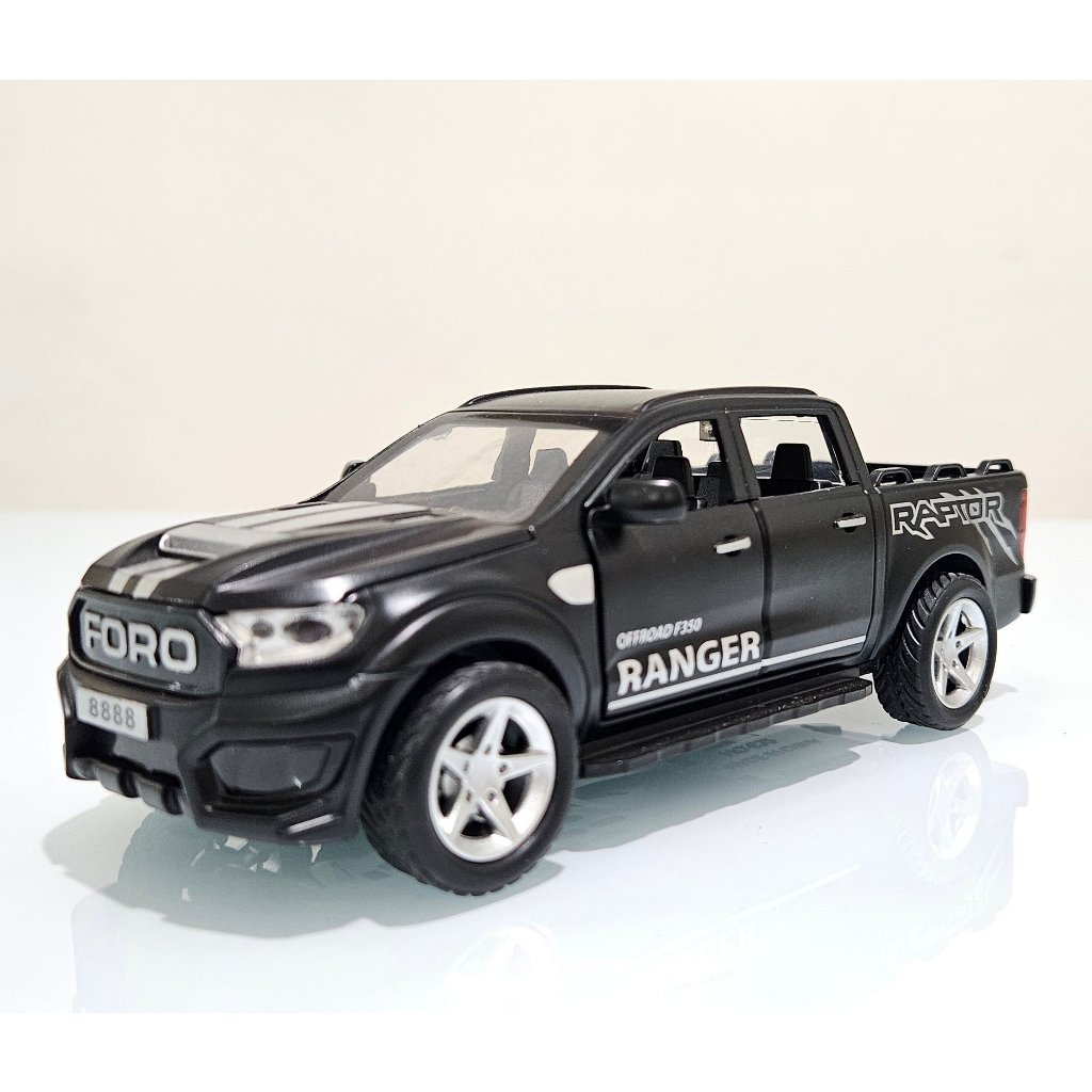 Miniatura Ford Raptor F350 Pickup Escala 1:32 off-road Preto | Shopee ...