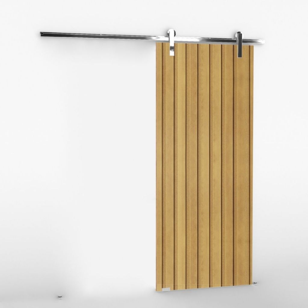 Kit Porta De Correr Roldana Aparente em Alumínio cromado | Shopee Brasil