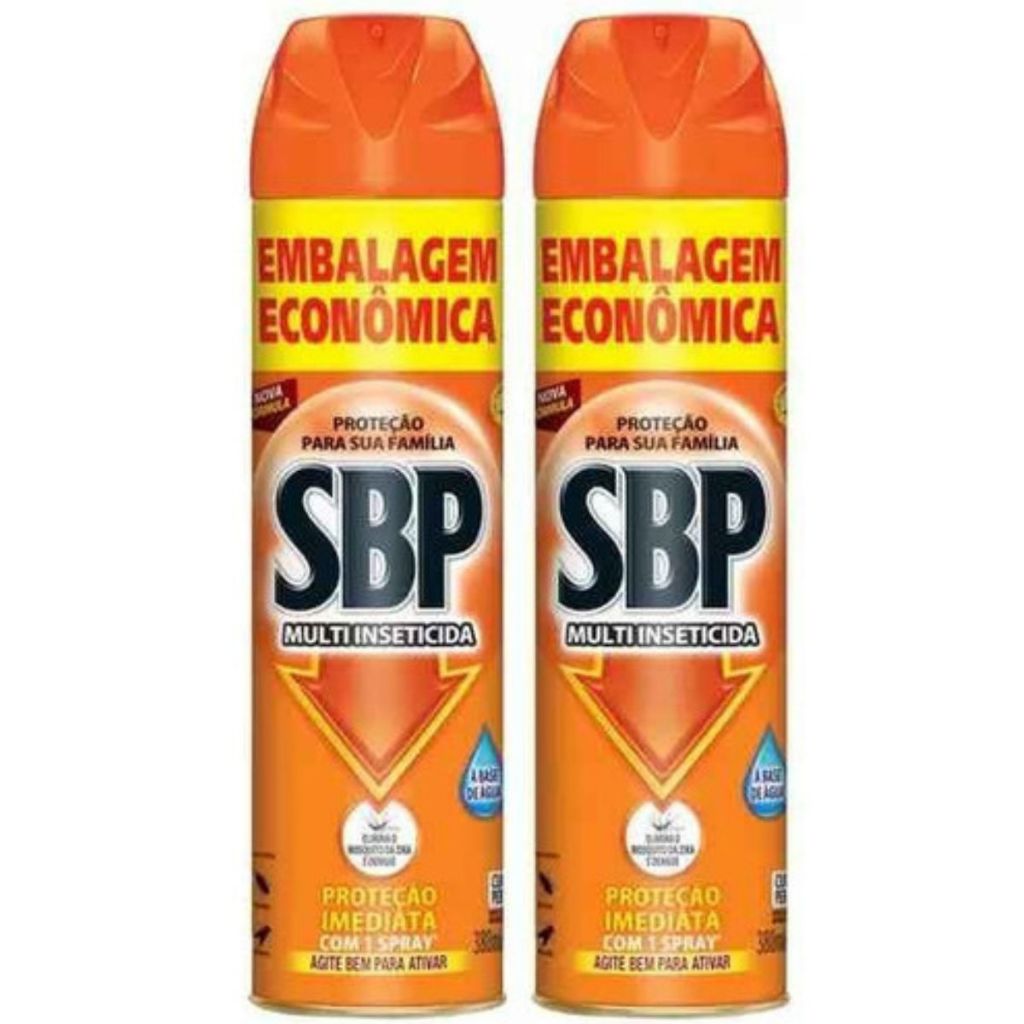 Multi-Inseticida SBP Pack com 2 Unidades 450ml Cada | Shopee Brasil