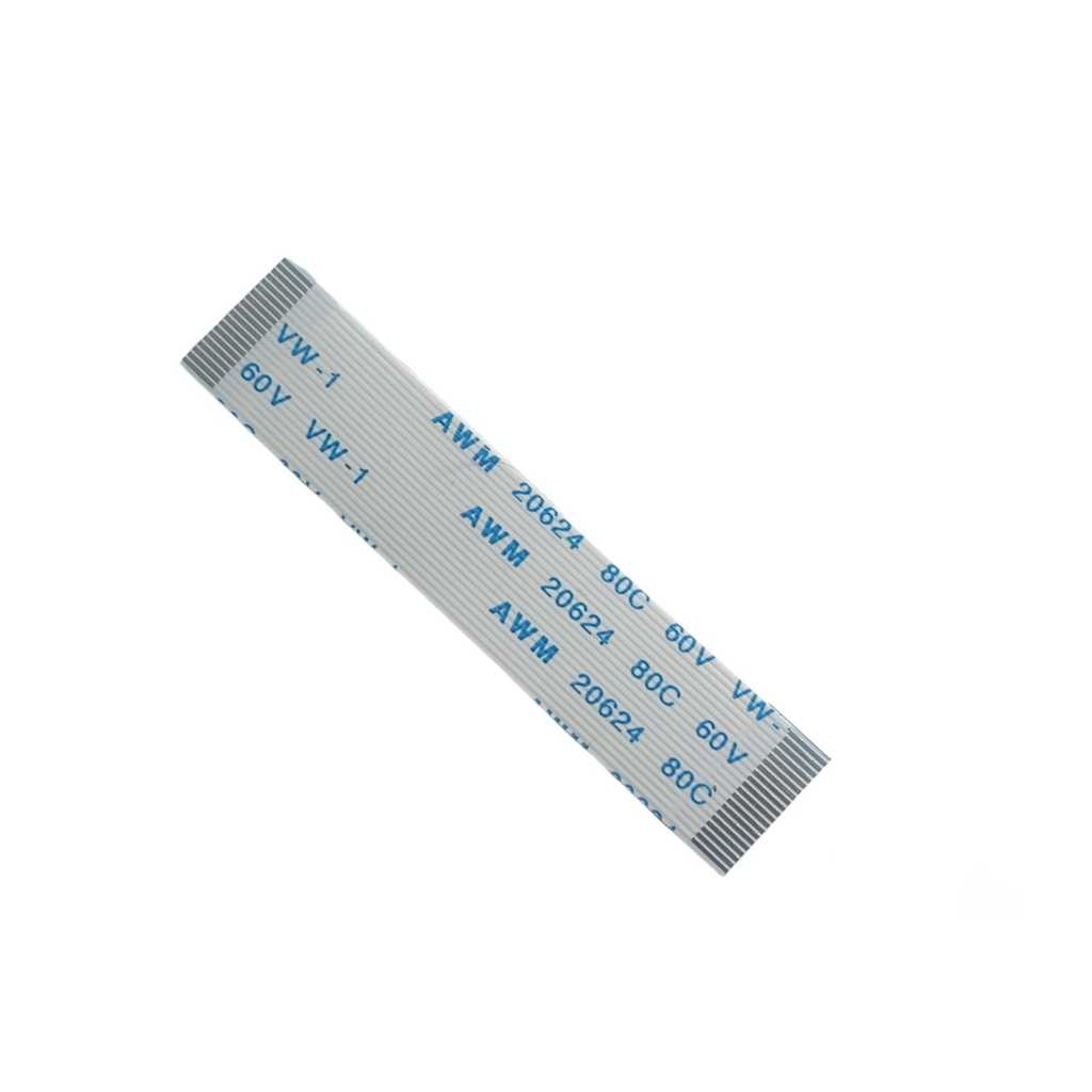 10 UN Cabos Flat 20 Vias 5cm X 1cm Passo 0,5mm Hbd 9540 Av Frente ...