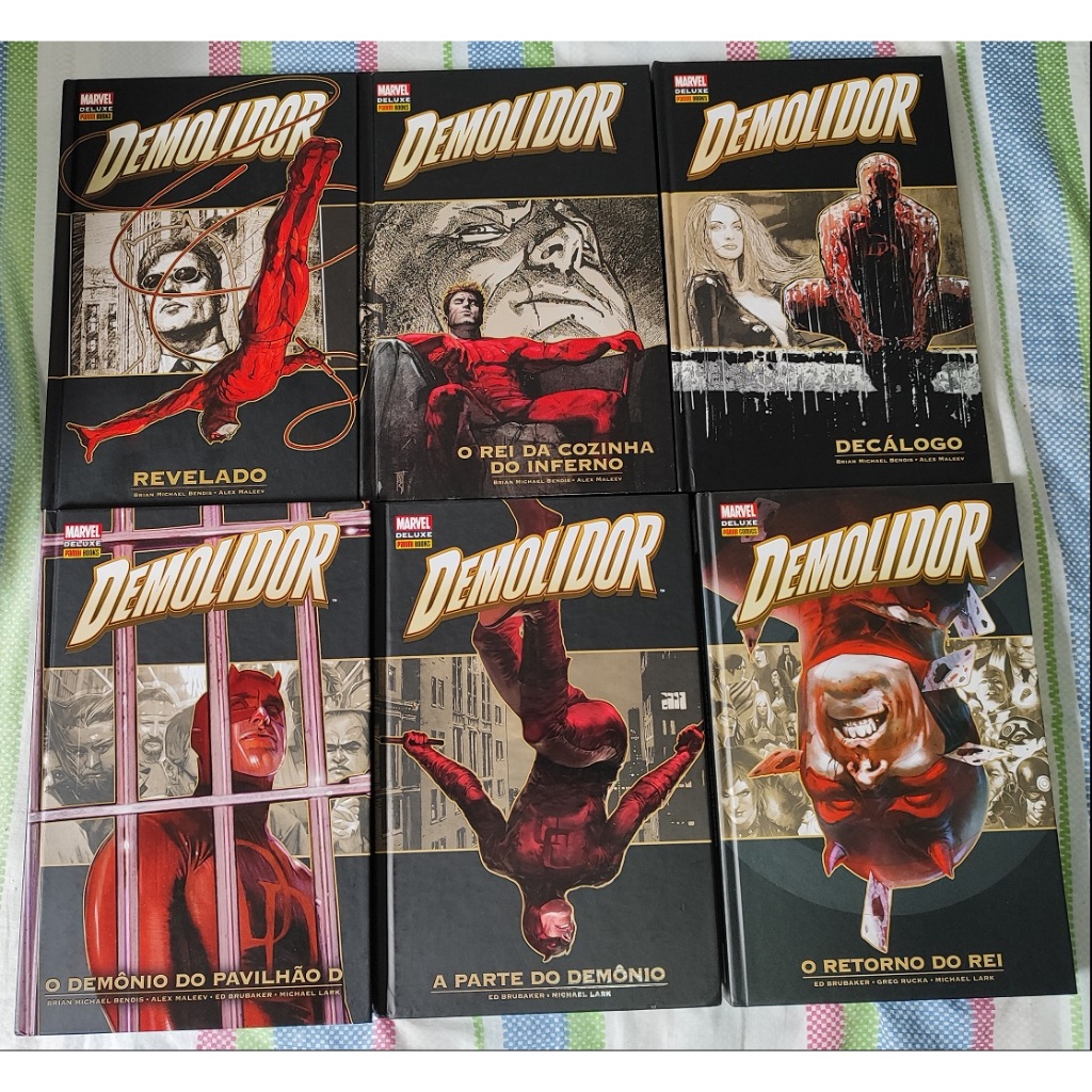 COLEÇÃO DEMOLIDOR DELUXE COMPLETA PANINI COMICS | Shopee Brasil