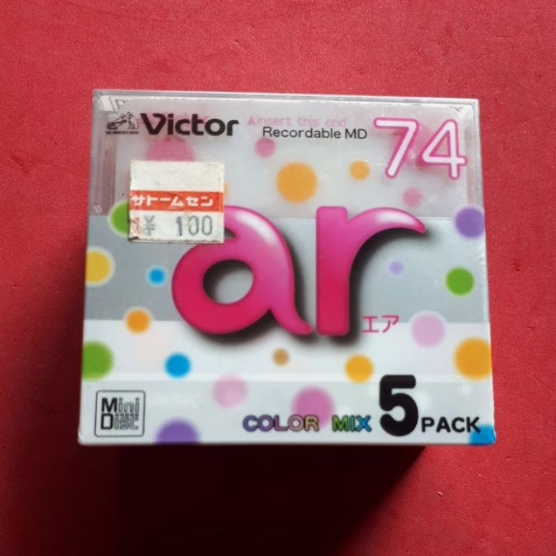 mini disc - color mix - recordable md 74 - com 5 lacrado | Shopee Brasil