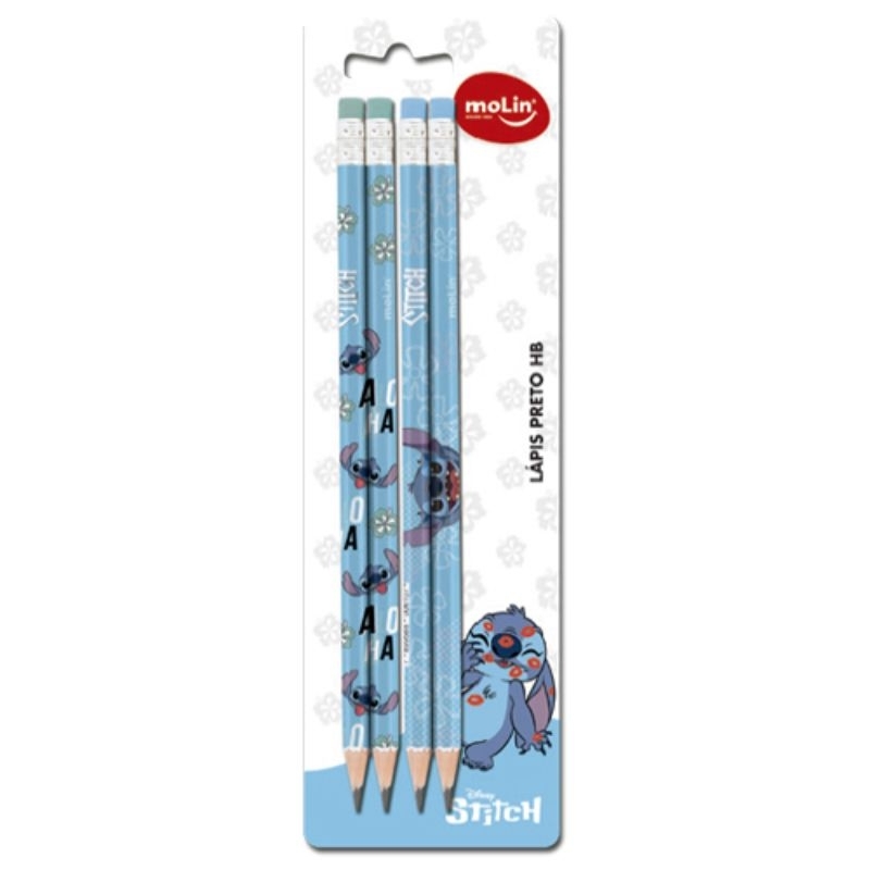 Kit Lápis Preto de Escrever com Borracha Stitch Molin / Material ...