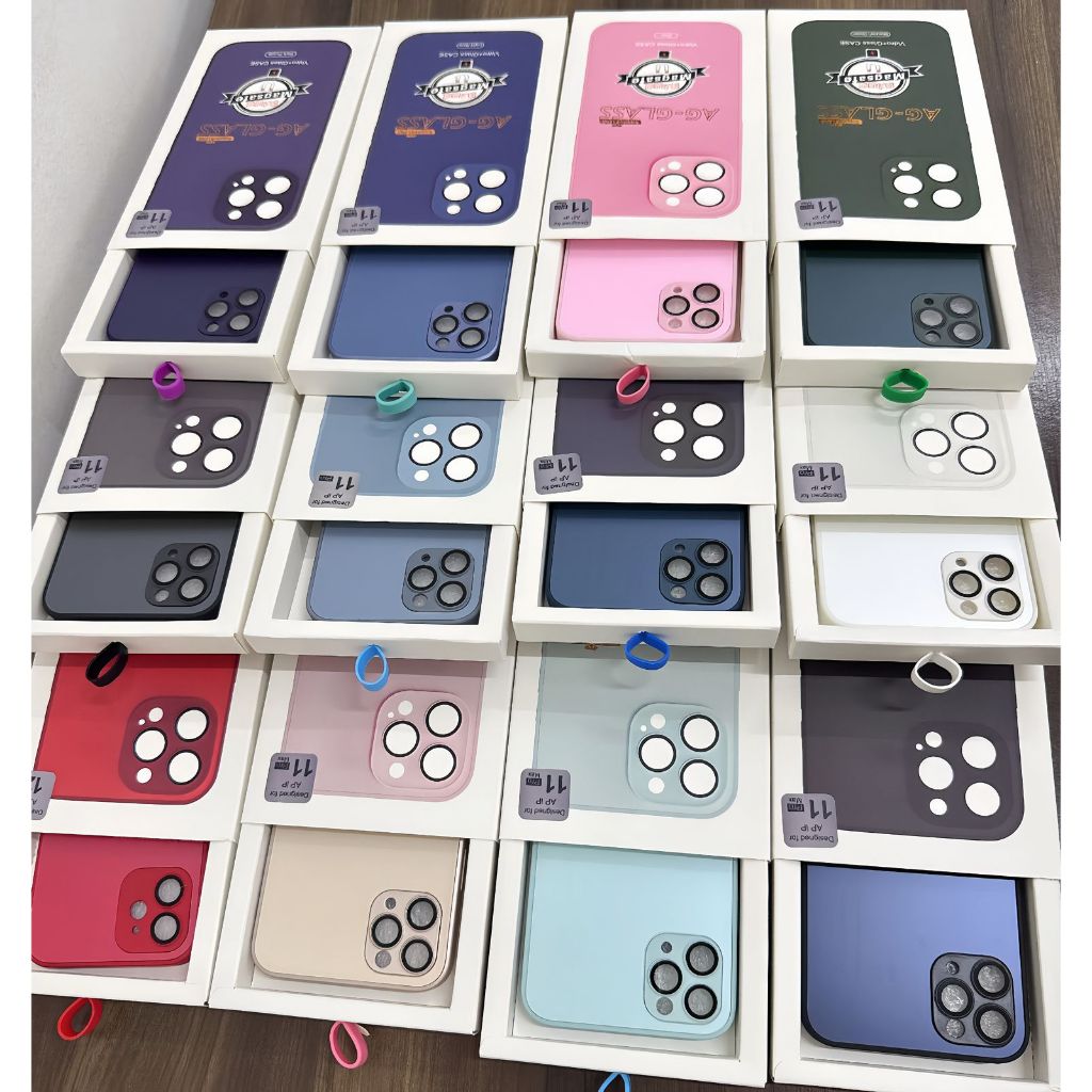 Capa Capinha De Vidro Temperado com Magsafe AG Para iPhone XR/11/ 11 ...