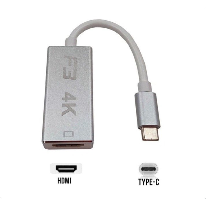 Cabo Adaptador Type-C USBC P/ HDMI Vídeo 4k | Shopee Brasil