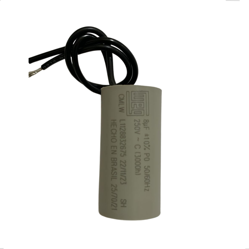 Capacitor Ventilador 8uf 2 Fios 250V Microfarad 2 Fios 110V 220V ...