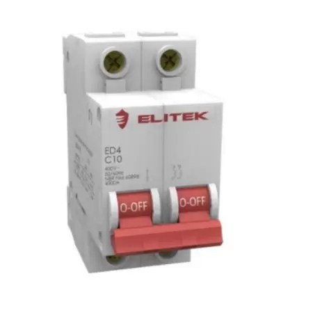 Disjuntor Bipolar Duplo Bifasico 2 Polos10a, 50a, 63a, Din ED6 Elitek | Shopee Brasil