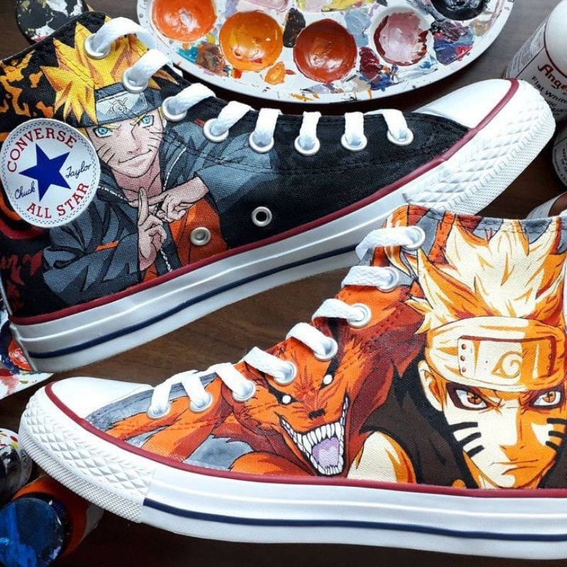 Tênis de anime all star converse do Naruto e sasuke//naruto//sasuke ...