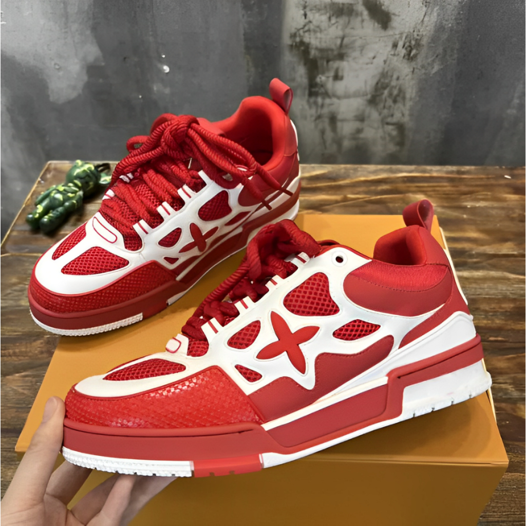 Tênis Masculino Lv Skate Grife Drean Big 78% Nitrogen Preto Couro ...