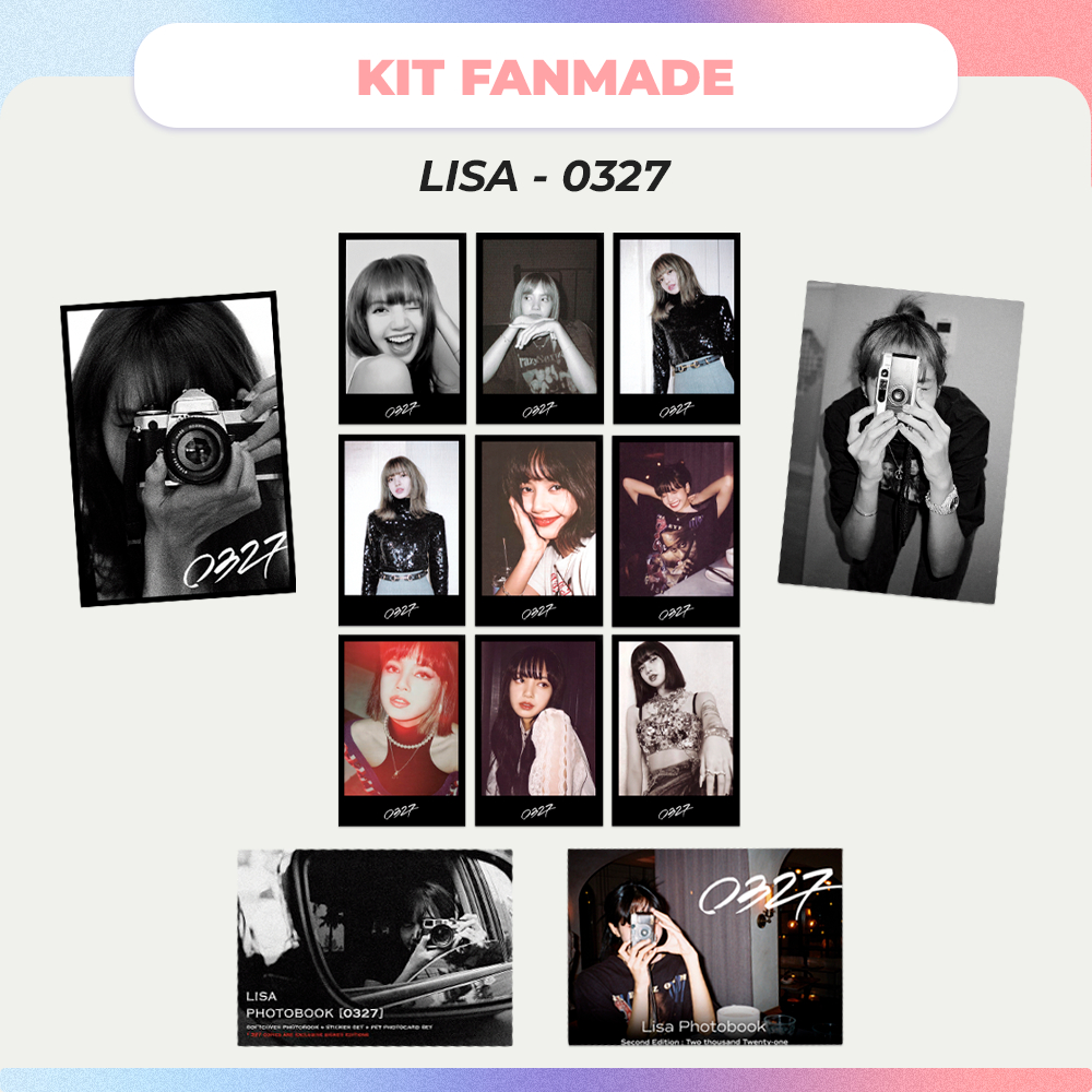 Blackpink Lisa | Kit fanmade | 0327/ lalisa manobal | Shopee Brasil