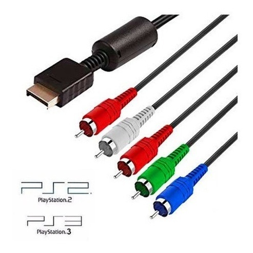 Cabo de Vídeo Componente para PS2 e PS3 | Shopee Brasil