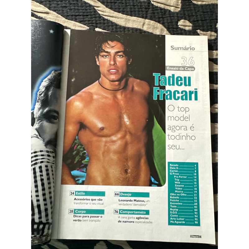 Revista G Magazine ano 2002 N 52 capa Tadeu Fracari Leonardo Mateus Wander Rodrigues | Shopee Brasil