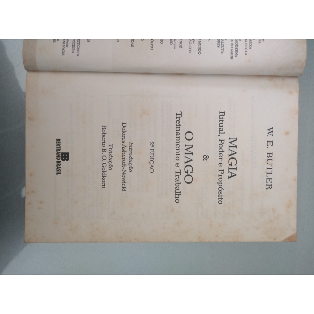 A magia e o mago - E. W. Butler | Shopee Brasil