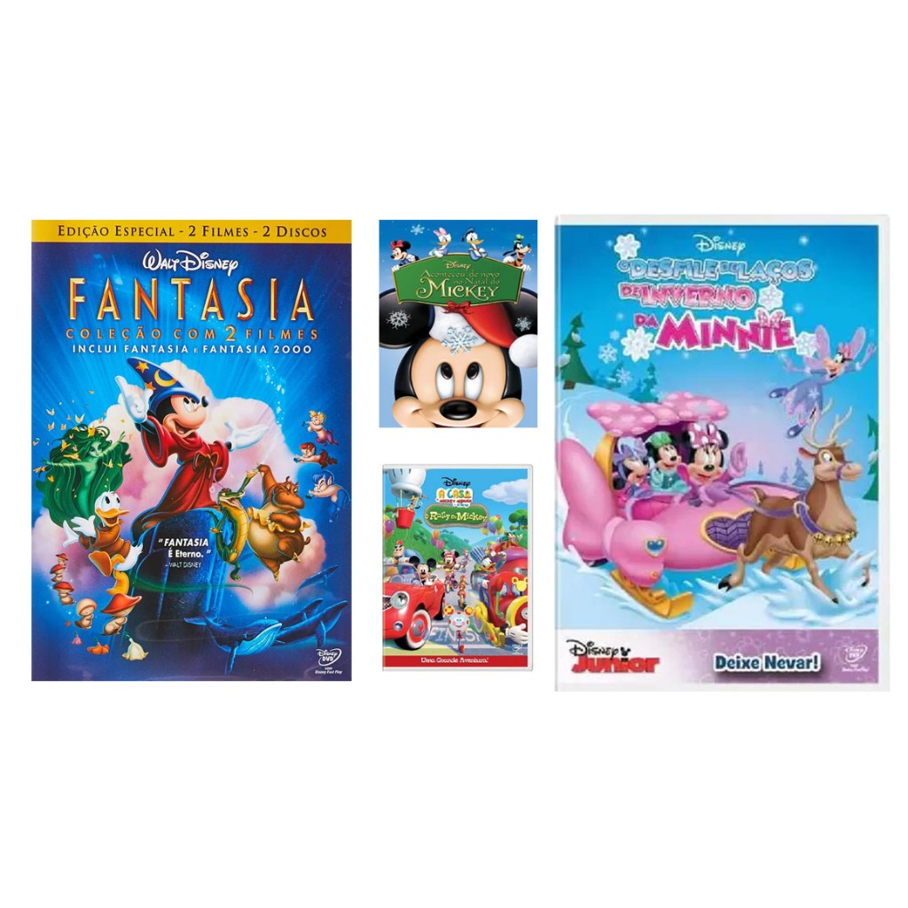 Coleção Filmes Disney Jr em DVD Originais | Kit ou Unitário | Mickey ...