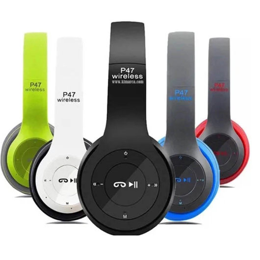 fone de ouvido sem fio bluetooth wireless fm/sd e bt p47 | Shopee Brasil