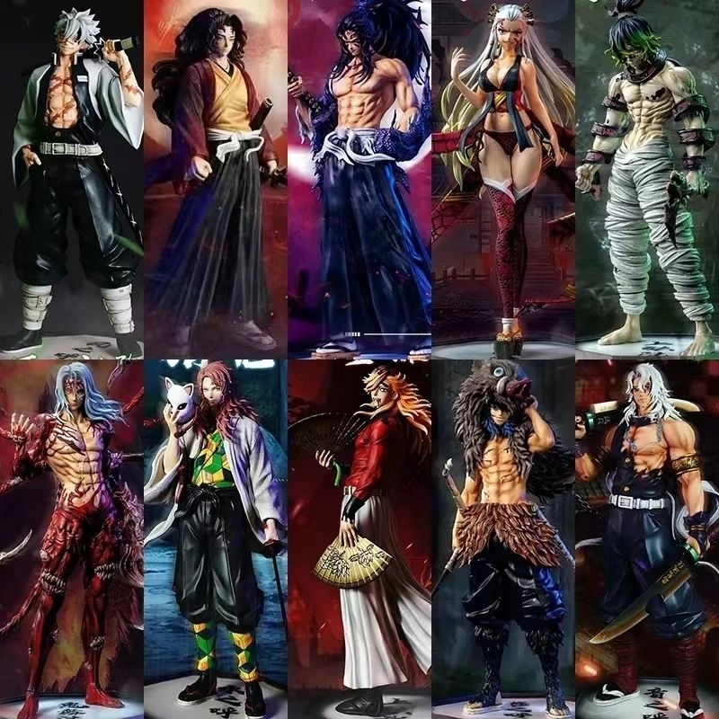 Demon Slayer Kimetsu no Yaiba 30 CM Action Figures Gyutaro Daki Inosuke ...