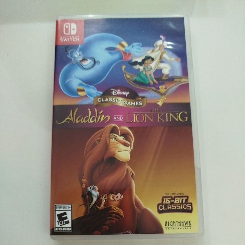 Aladdin and the Lion king Nintendo switch mídia física original ...