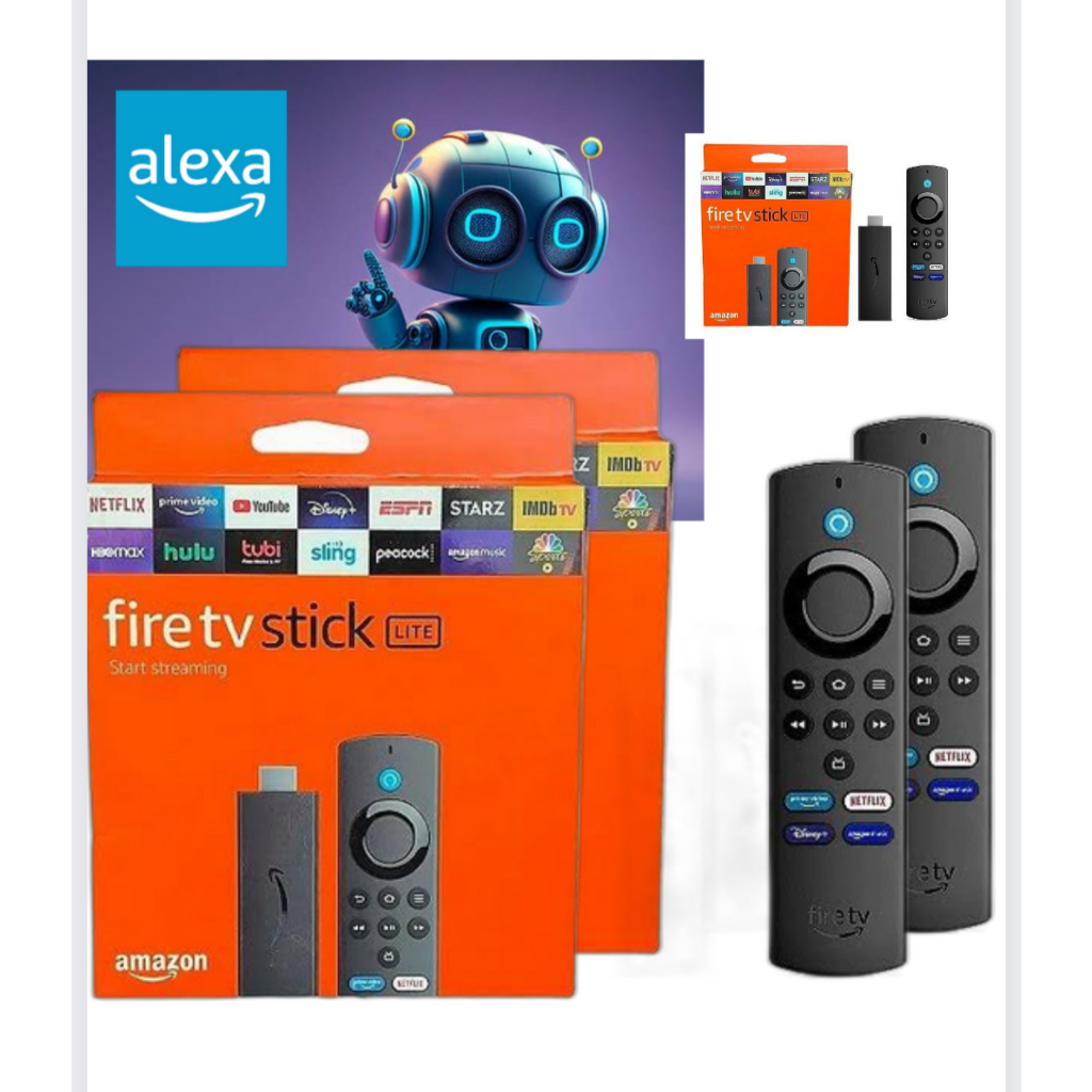 Fire stick TV LITE amazon stike 1080 p QUAD CORE com alexa integrado ...