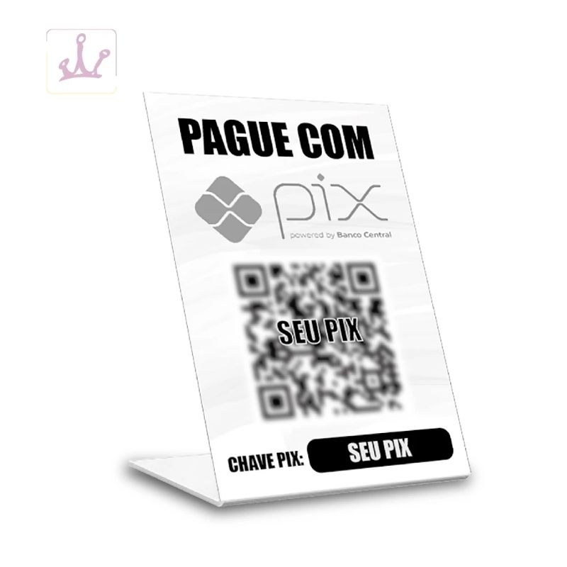 placa de pix QR code para festa bar lanchonete | Shopee Brasil