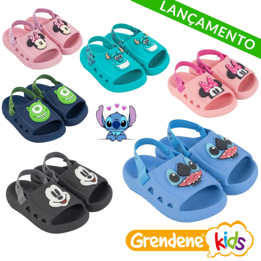 Chinelo Slide Baby ORIGINAL Grendene Kids Disney Menino Menina ...