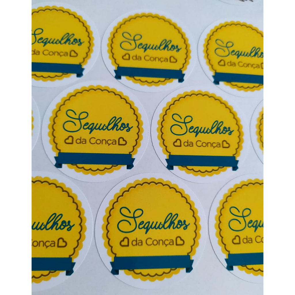1000 adesivos 4x4cm Personalizados com recorte | Shopee Brasil