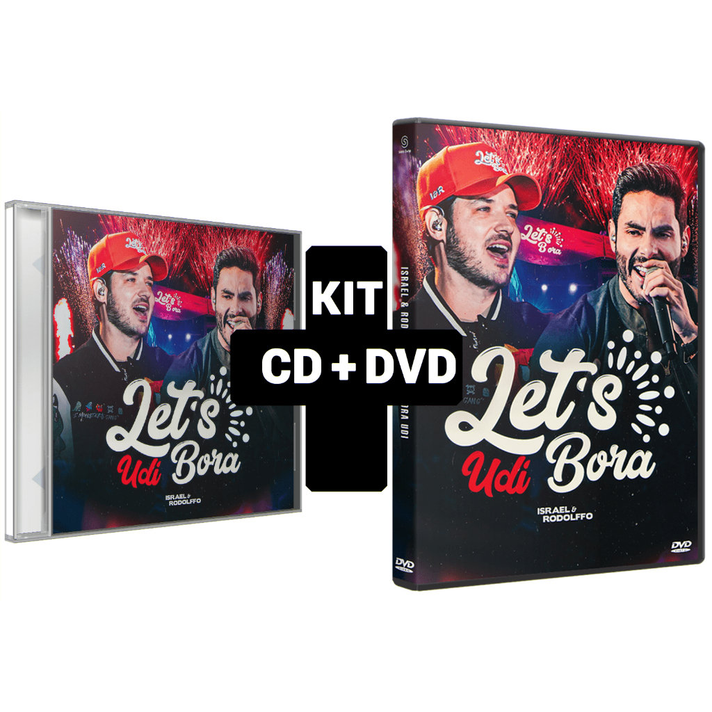 KIT CD+DVD Israel & Rodolffo - Let's Bora UDI (Fan-Made) | Shopee Brasil