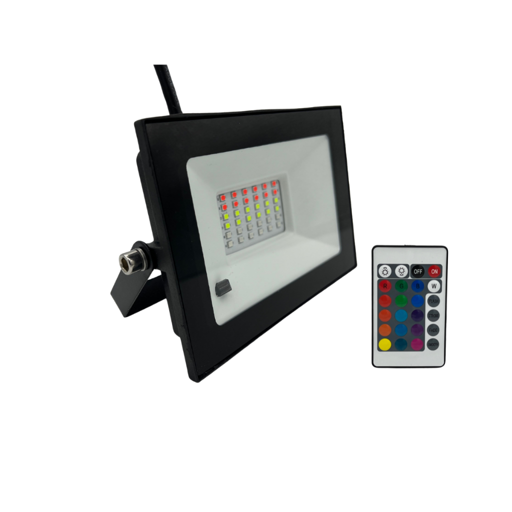 Refletor Led Holofote 100w Bivolt Rgb C/ Controle Prova D'água IP67 | Shopee Brasil