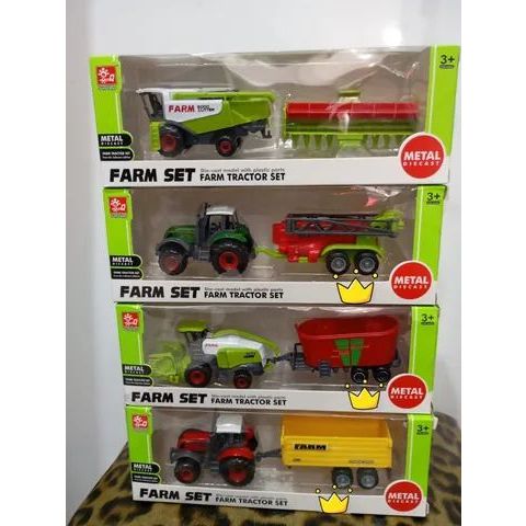 Caixa com 2 Peças Farm Tractor Set - Coleção - 7cm | Shopee Brasil