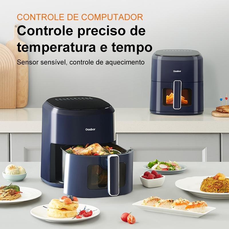 Fritadeira Air Fryer Gaabor Elétrica 4,2L Visor Transparente 1200w ...