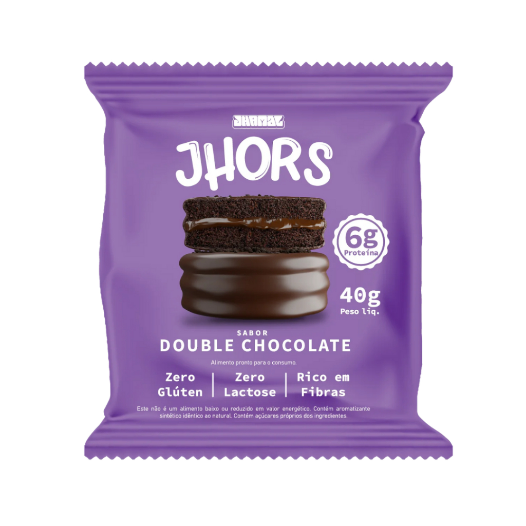 Barra de Proteina Alfajor Jhors Dark Chocolate Jhamal 40g | Shopee Brasil