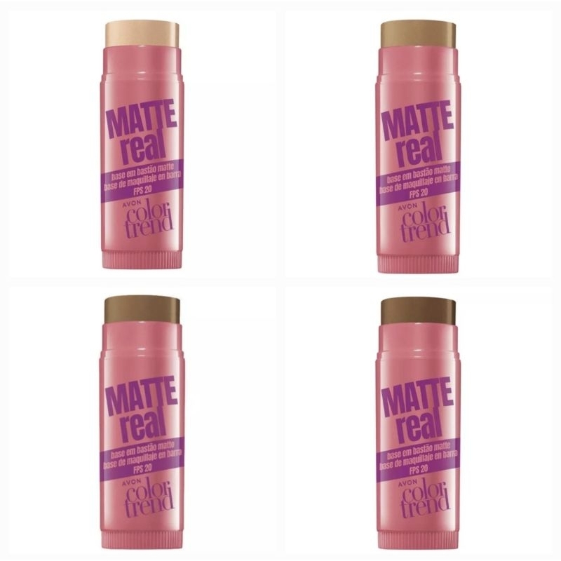 Base bastão real matte Color Trend Avon (duas bases por 46,96 e três ...